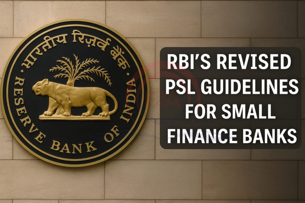 RBI Eases PSL Rules for Small Finance Banks from FY 2025