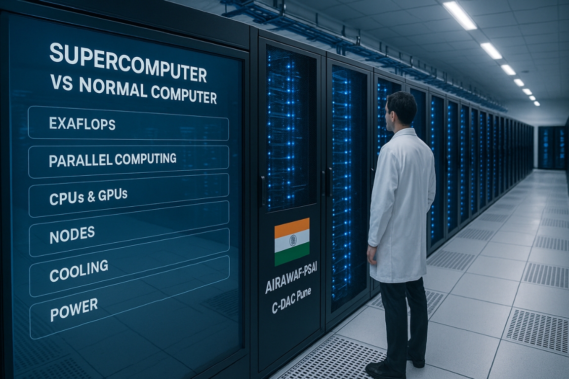 Super Computers vs Normal Computers India Computing Growth