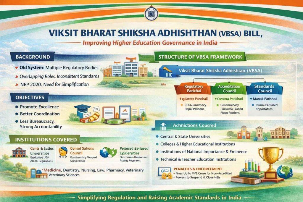 VBSA Bill 2025: Reforming India’s Higher Education