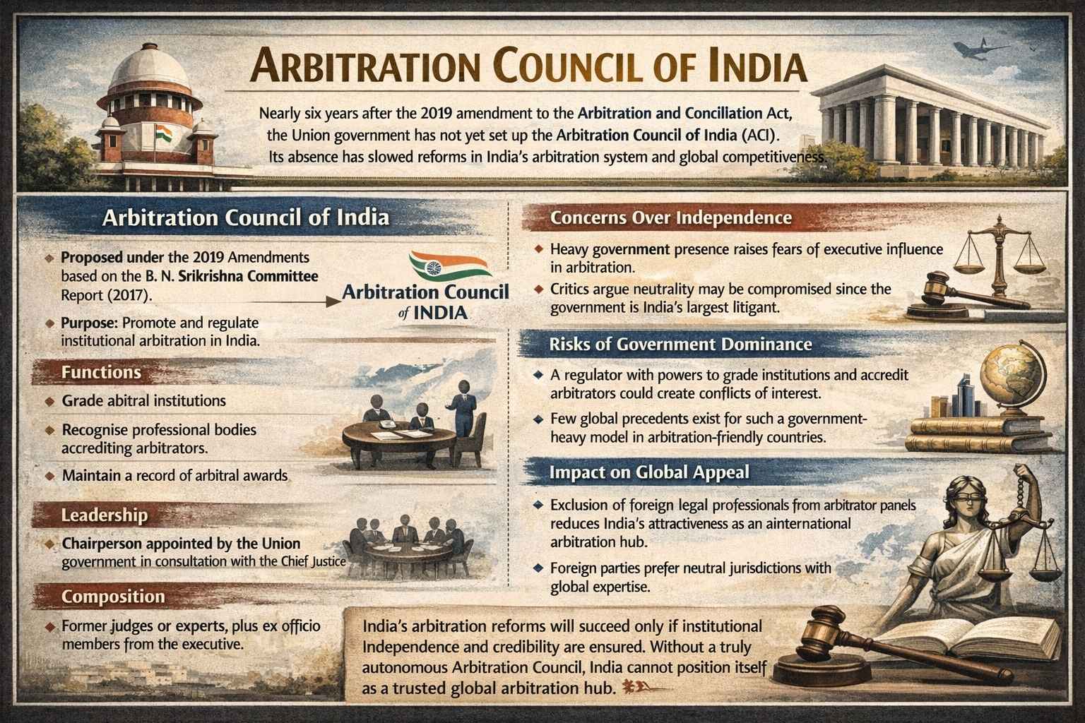 Arbitration Council of India Delays,Concerns and Way Forward