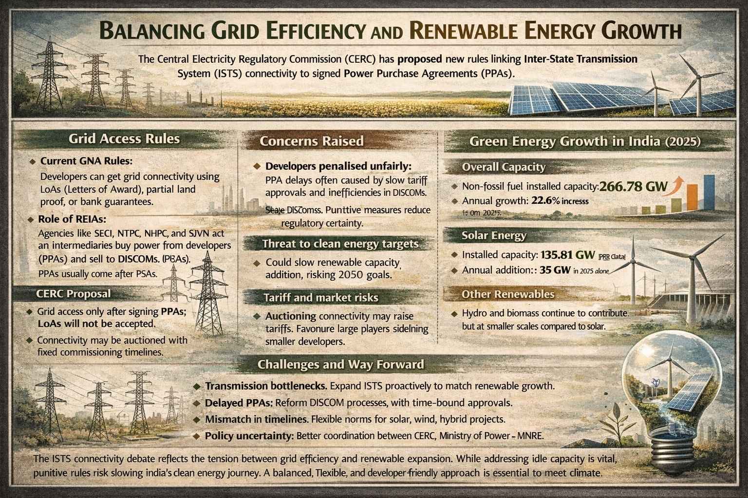 Grid Efficiency vs Renewable Energy Growth in India Now