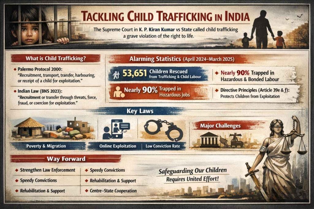 Tackling Child Trafficking in India: Laws,Data & Way Forward